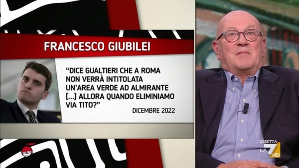 Sergio Rizzo sulla gaffe di Giubilei: "Via Tito? Sconfiniamo nel ...