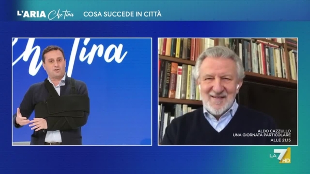 Piergiorgio Odifreddi a David Parenzo col tutore al braccio: "Stia ...