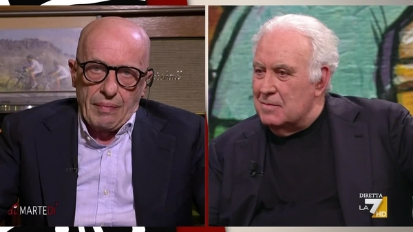 Il confronto tra Alessandro Sallusti e Michele Santoro Il confronto tra Alessandro Sallusti e Michele Santoro