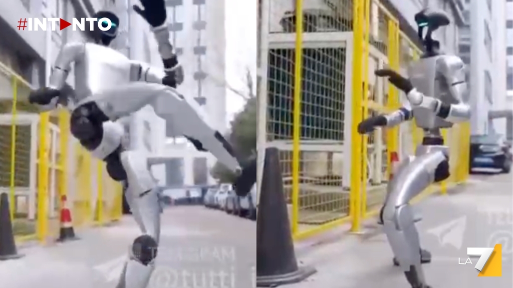 G1, il robot umanoide che esegue mosse di kung fu
