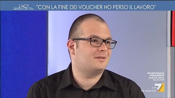 Alessandro: 'Con la fine dei voucher ho perso il lavoro'