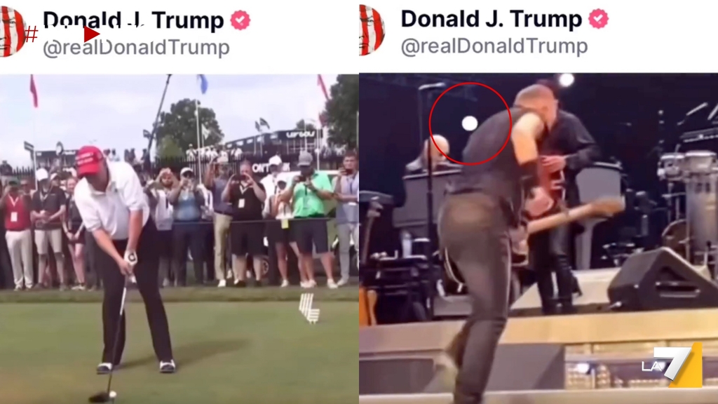 Trump colpisce Springsteen con una pallina da golf: il video ...