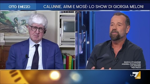 Calunnie, armi e Mosè: lo show di Giorgia Meloni - Otto e Mezzo ...