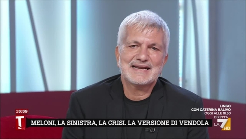 Nichi Vendola sulla sconfitta della sinistra: "Le ragioni vanno ...