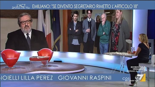 Emiliano (PD): 'Non mi fido di Renzi, mai in un suo governo' Emiliano (PD): 'Non mi fido di Renzi, mai in un suo governo'