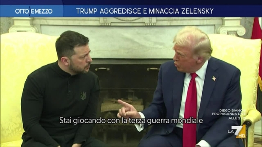 Scontro durissimo tra Trump e Zelensky: il video della lite in diretta | LA7