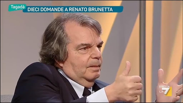 Intervista a Renato Brunetta -Tagada