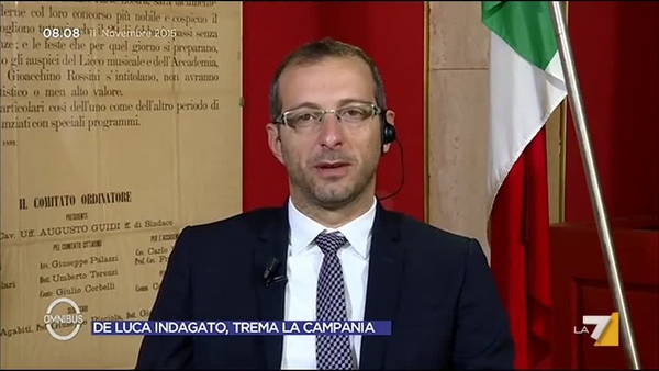 Caso De Luca, Ricci (PD):E' stato scelto dai cittadini campani