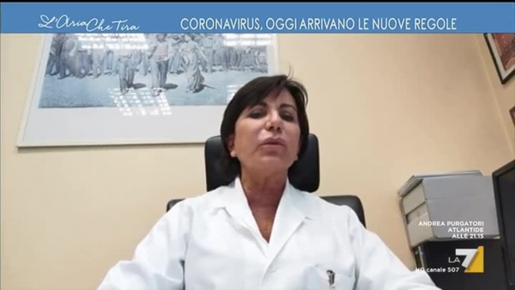 Coronavirus, Myrta Merlino alla virologa Maria Rita Gismondo ...