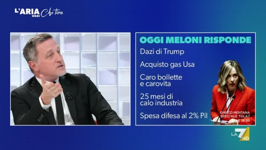 'Oggi Meloni risponde', Massimo Giannini: "La notizia è che Giorgia c'è ...
