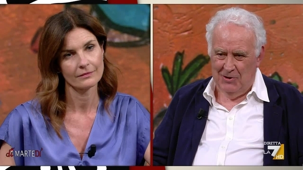 Il confronto tra Alessandra Moretti e Michele Santoro Il confronto tra Alessandra Moretti e Michele Santoro