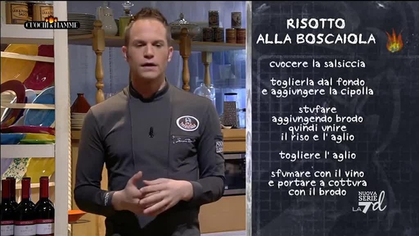 Risotto alla Boscaiola di Simone Rugiati - cuochiefiamme.la7.it