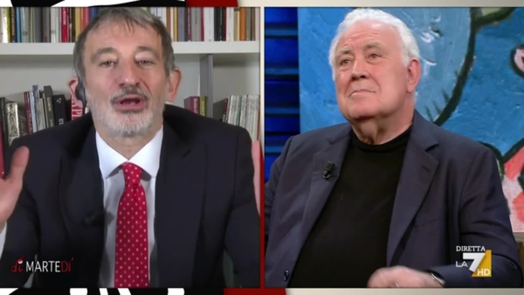 Il confronto tra Michele Santoro e Pietro Senaldi