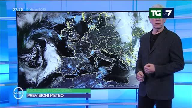 Meteo, le previsioni del 24 febbraio 2025 | TG LA7