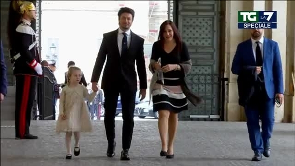 L'arrivo della famiglia di Giorgia Meloni al Quirinale